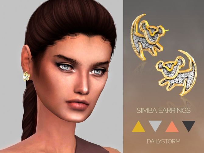 Simba Earrings by DailyStorm at TSR » Sims 4 Updates