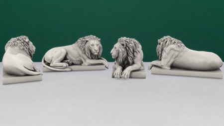 Recumbent Lion by TheJim07 at Mod The Sims » Sims 4 Updates