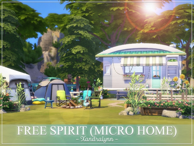 Free Spirit Micro Home by Xandralynn at TSR » Sims 4 Updates