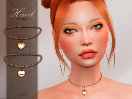 Heart Necklace by Suzue at TSR » Sims 4 Updates