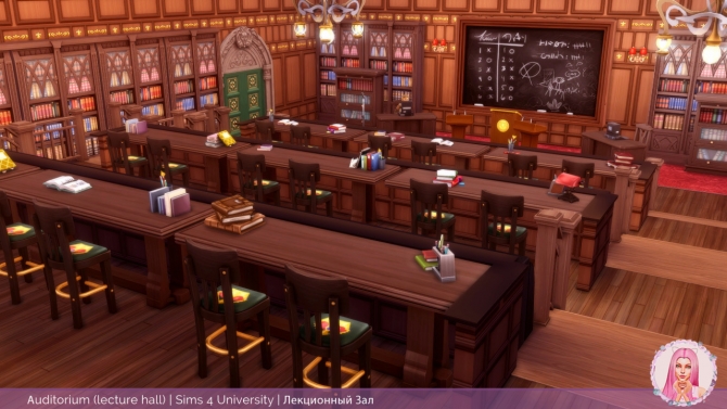 Auditorium Lecture Hall at MikkiMur » Sims 4 Updates