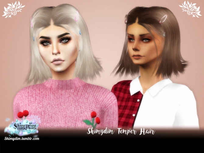 Shimydim Temper Hair + Ombre + DarkRoots at Shimydim Sims » Sims 4 Updates