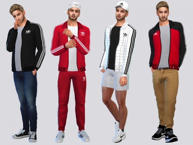 Track Jacket I by McLayneSims at TSR » Sims 4 Updates