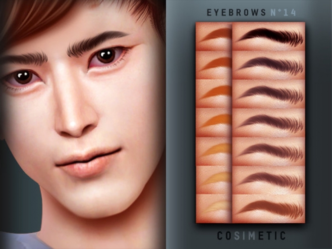 Eyebrows N14 by cosimetic at TSR » Sims 4 Updates