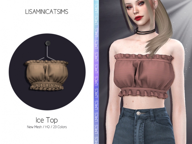 LMCS Ice Top by Lisaminicatsims at TSR » Sims 4 Updates