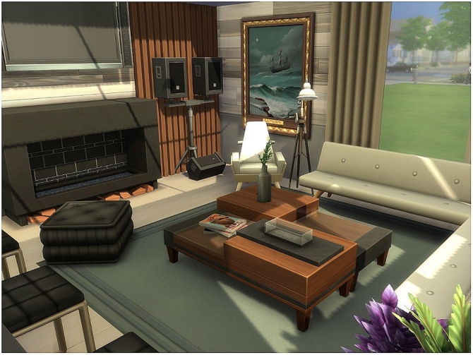 Modern Style Home by lotsbymanal at TSR » Sims 4 Updates