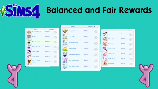 Balanced And Fair Reward Store Traits by Radiophobe at Mod The Sims ...