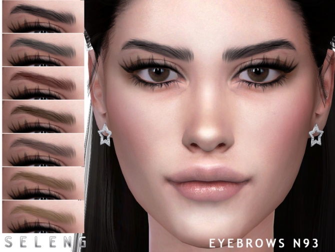 Eyebrows N93 by Seleng at TSR » Sims 4 Updates