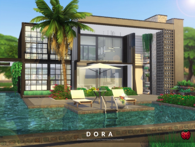 Dora house by melapples at TSR » Sims 4 Updates