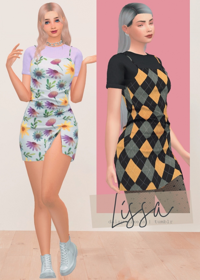 Lissa Dress at Daisy Pixels » Sims 4 Updates
