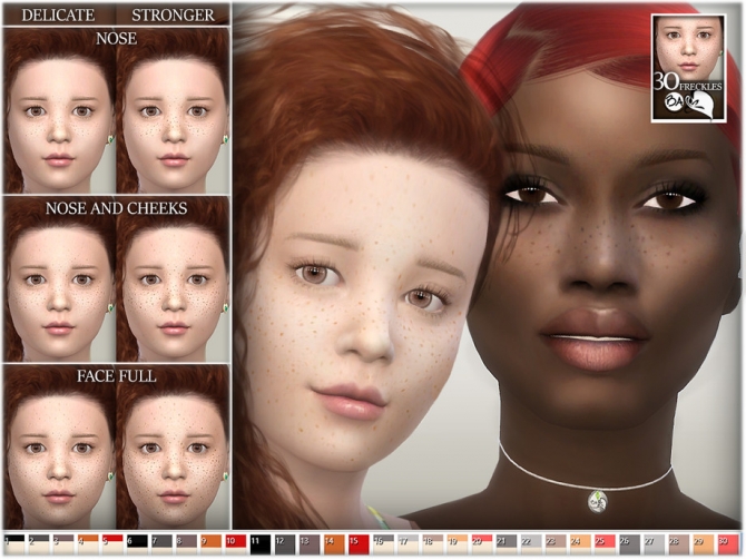 Freckles by BAkalia at TSR » Sims 4 Updates