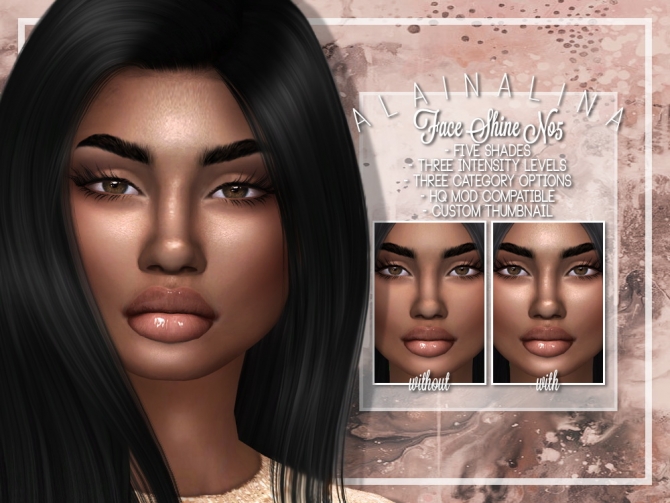 Face Shine No5 at AlainaLina » Sims 4 Updates