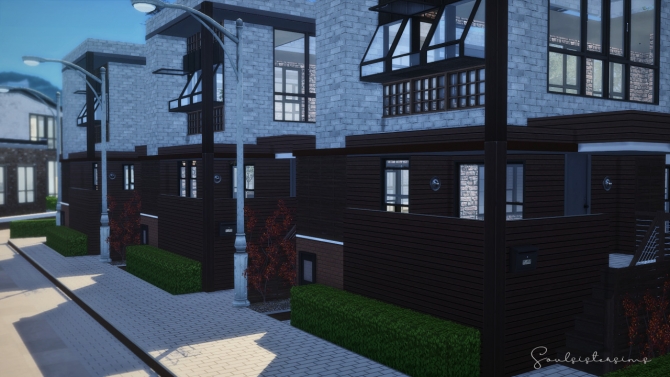 City Row Rental Home at SoulSisterSims » Sims 4 Updates