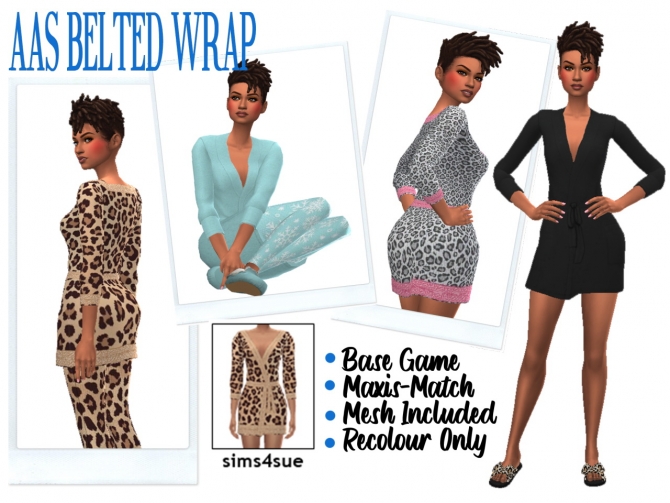 AAS’ BELTED WRAP at Sims4Sue » Sims 4 Updates