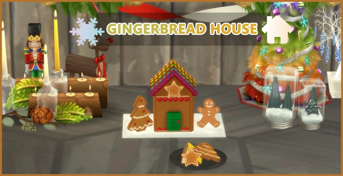 GINGERBREAD HOUSE at Icemunmun » Sims 4 Updates