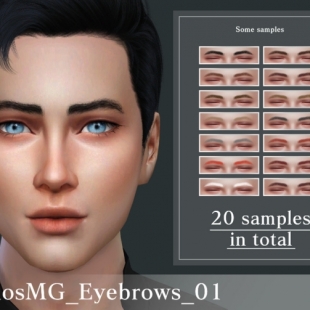Eyebrows 37M by S-Club WM at TSR » Sims 4 Updates