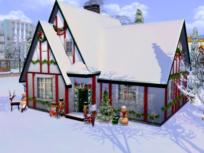 Christmas time home by GenkaiHaretsu at TSR » Sims 4 Updates