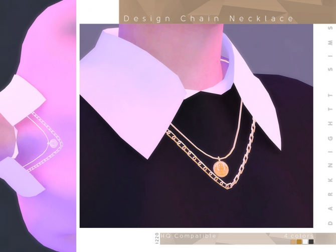 Design Chain Necklace by DarkNighTt at TSR » Sims 4 Updates