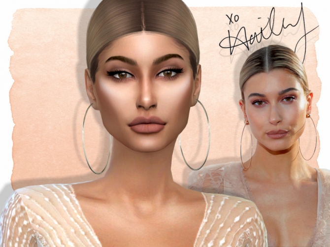 Hailey Bieber by Jolea at TSR » Sims 4 Updates