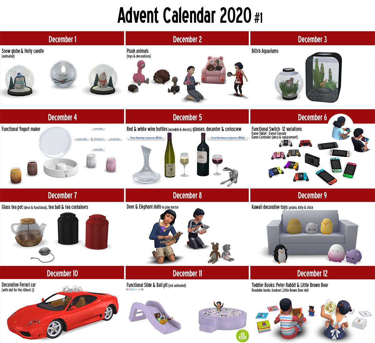 Special: 2020 Advent Calendar Gifts at Around the Sims 4 » Sims 4 Updates