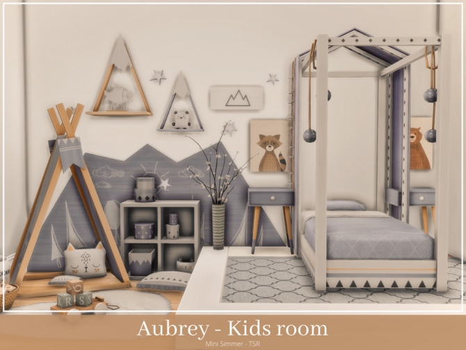 Aubrey Kids room by Mini Simmer at TSR » Sims 4 Updates