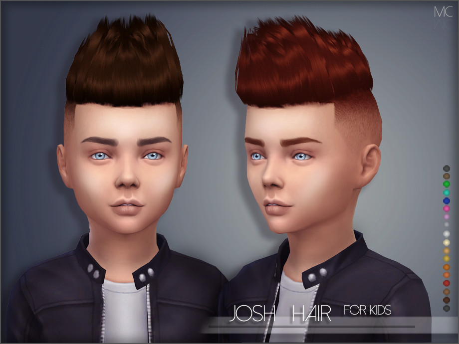 Josh Hair for Kids by Mathcope at TSR » Sims 4 Updates