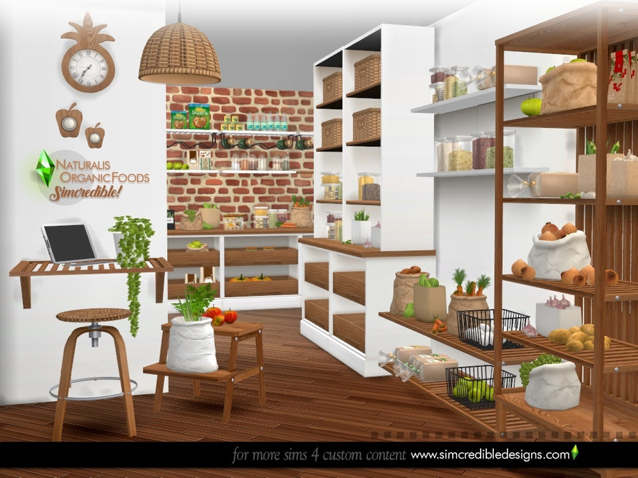Naturalis Pantry Organic Foods by SIMcredible at TSR » Sims 4 Updates