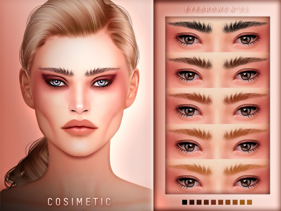 Eyebrows N21 by cosimetic at TSR » Sims 4 Updates