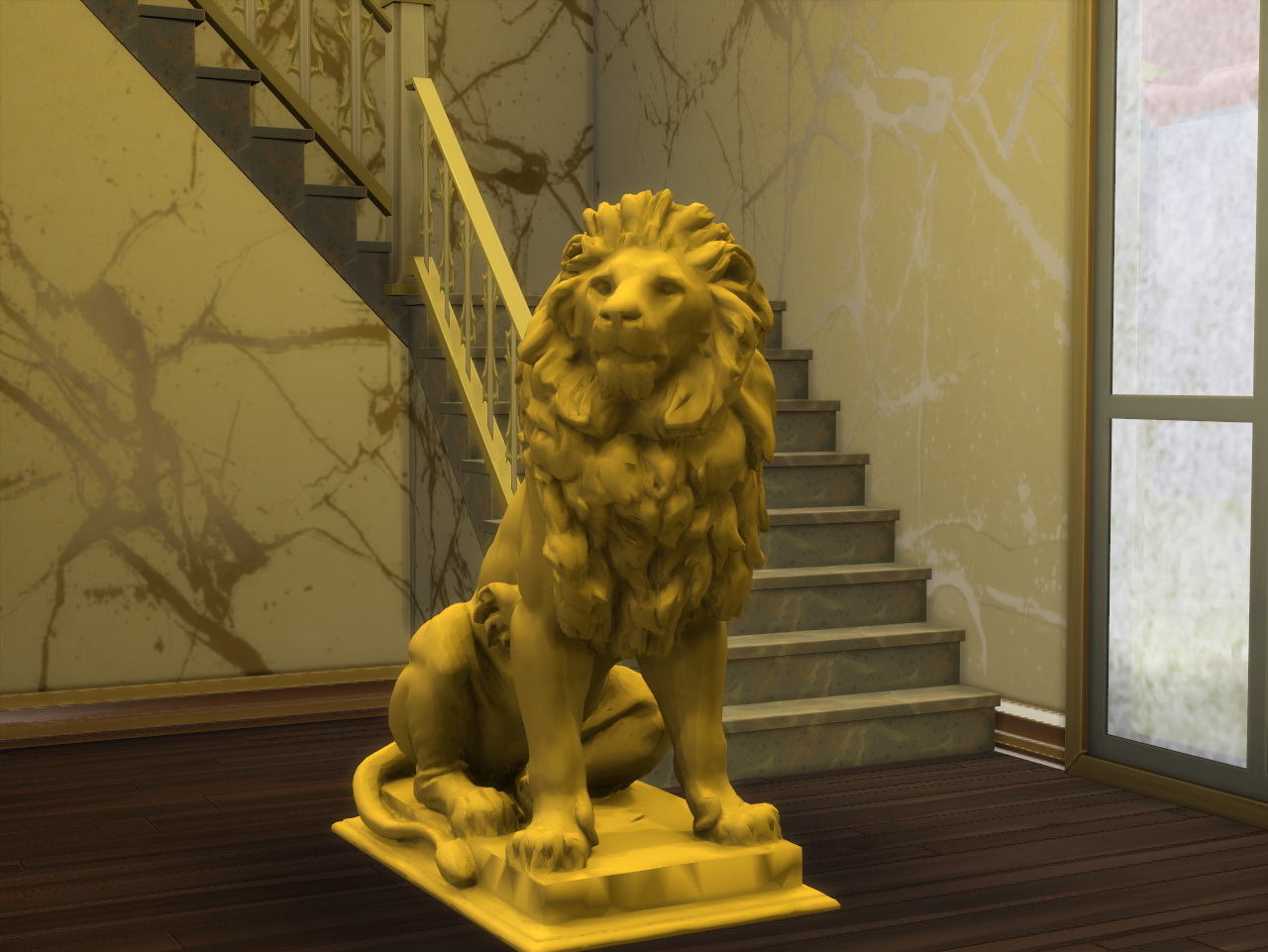 Lion Sculptures at Anna Quinn Stories » Sims 4 Updates