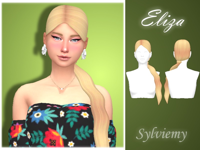 Eliza Hairstyle by Sylviemy at TSR » Sims 4 Updates