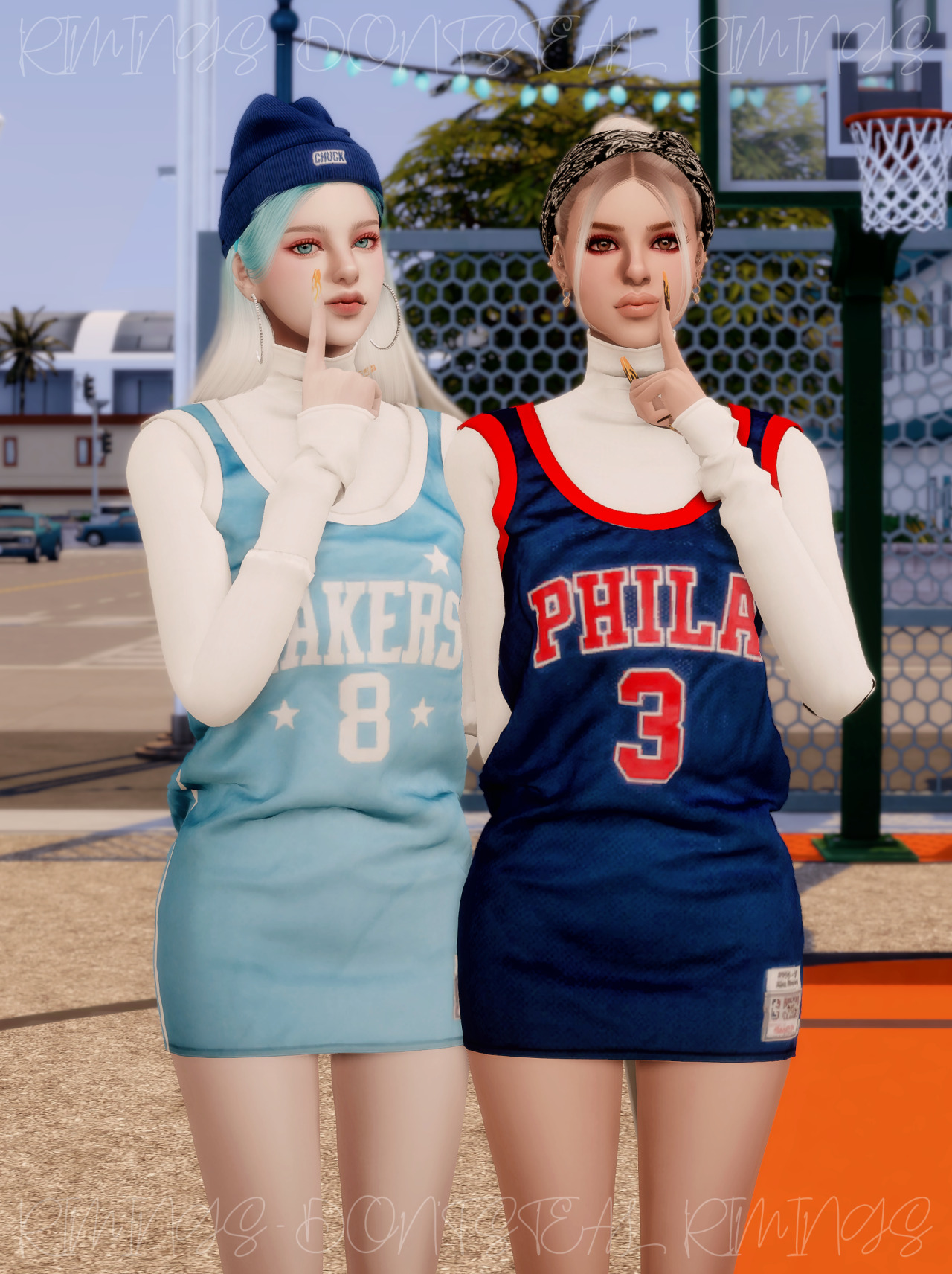 Basketball Uniform Dress at RIMINGs » Sims 4 Updates