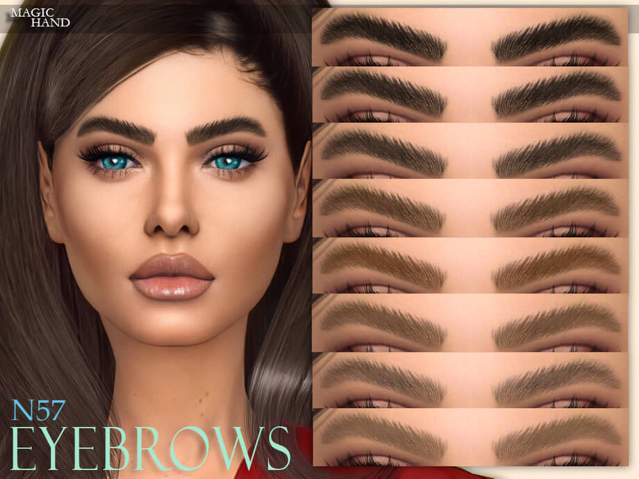 Eyebrows N57 by MagicHand at TSR » Sims 4 Updates