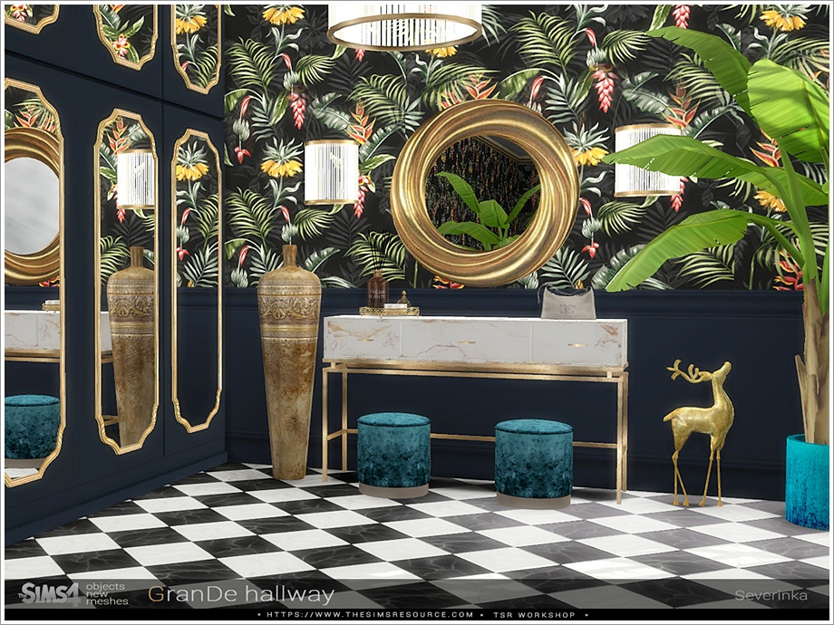 Grande hallway by Severinka at TSR » Sims 4 Updates