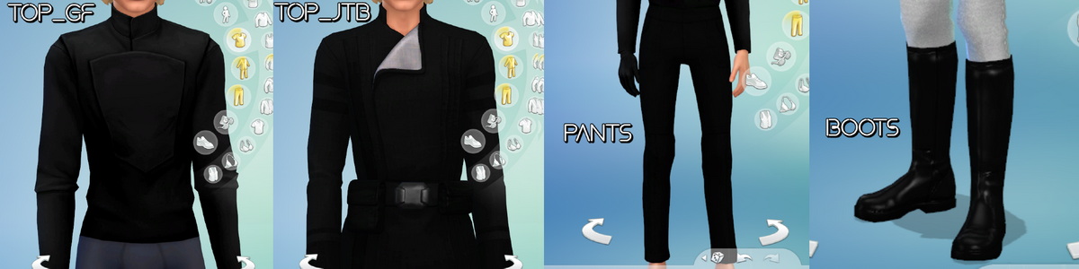 Luke Skywalker Outfit Maxis Recolours by soaplagoon at Mod The Sims ...