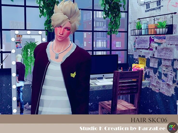 Hair SKC06 JUN at Studio K-Creation » Sims 4 Updates