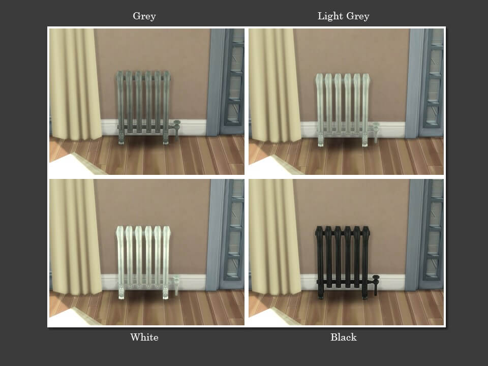 Vintage Radiator Heater by Teknikah at Mod The Sims » Sims 4 Updates