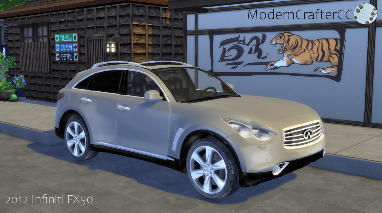 2012 Infiniti FX50 at Modern Crafter CC » Sims 4 Updates