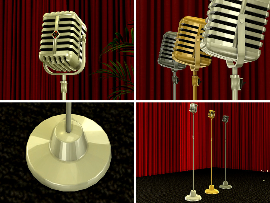 Vintage Microphone by TyrAVB at TSR » Sims 4 Updates