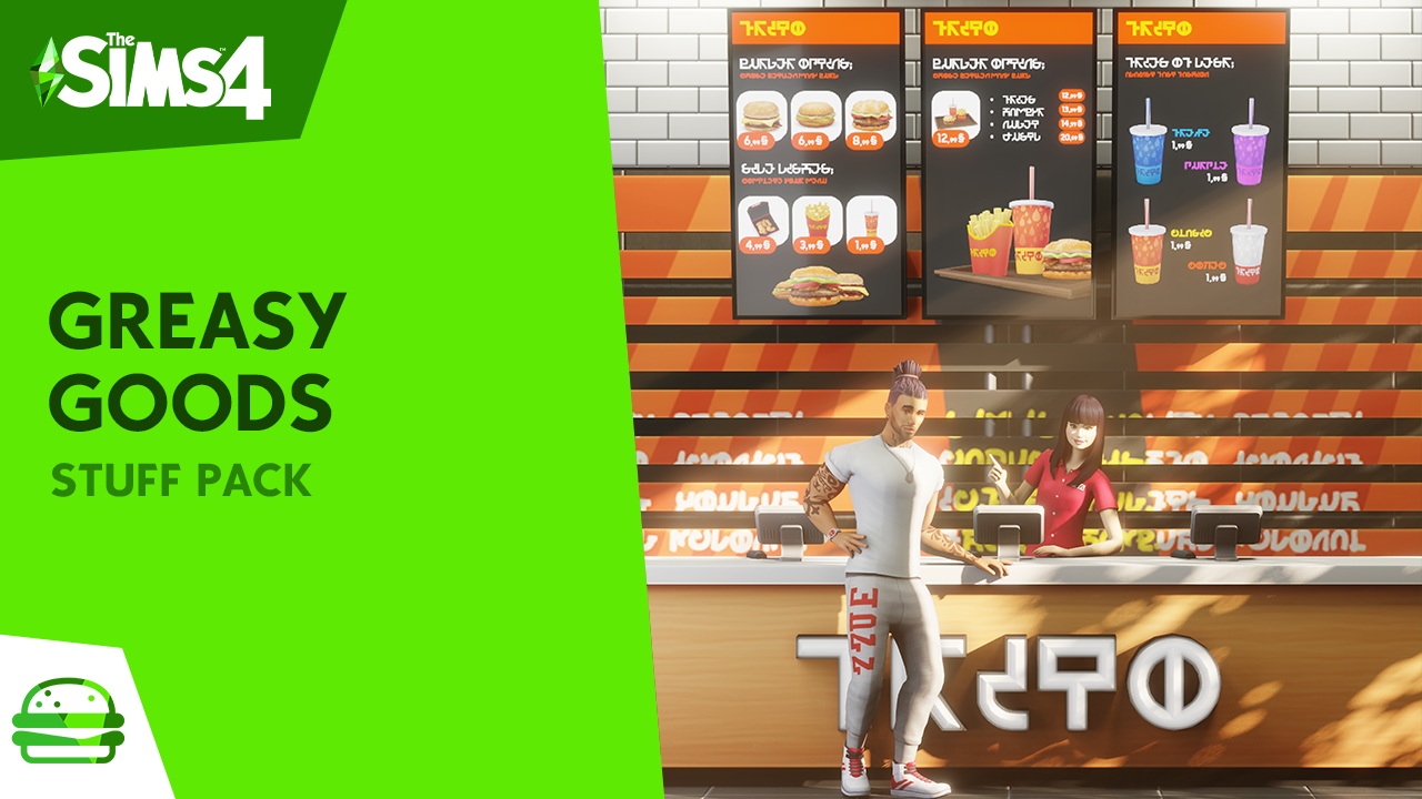 Greasy Goods Custom Stuff Pack by littledica at Mod The Sims 4 » Sims 4 ...