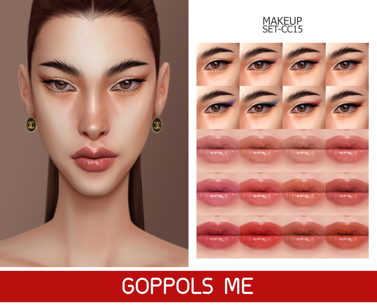 Foxy Eyes Makeup GPME-GOLD SET CC15 at GOPPOLS Me » Sims 4 Updates