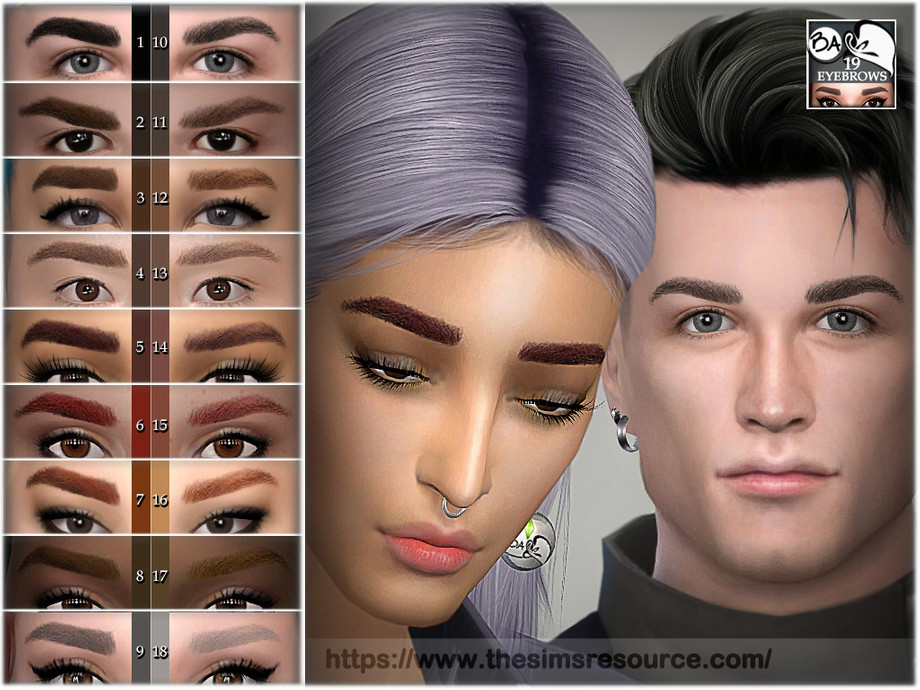 Eyebrows 19 by BAkalia at TSR » Sims 4 Updates