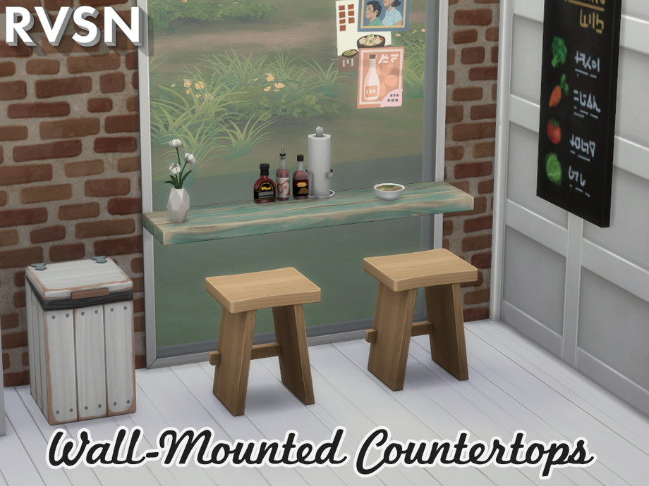 Over The Counter Countertops by RAVASHEEN at TSR » Sims 4 Updates