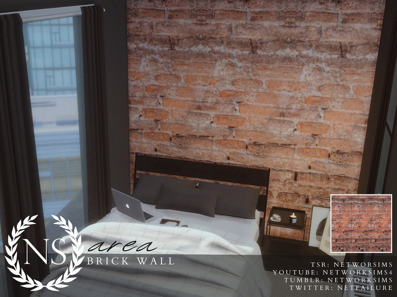 Area Brick Walls by Networksims at TSR » Sims 4 Updates