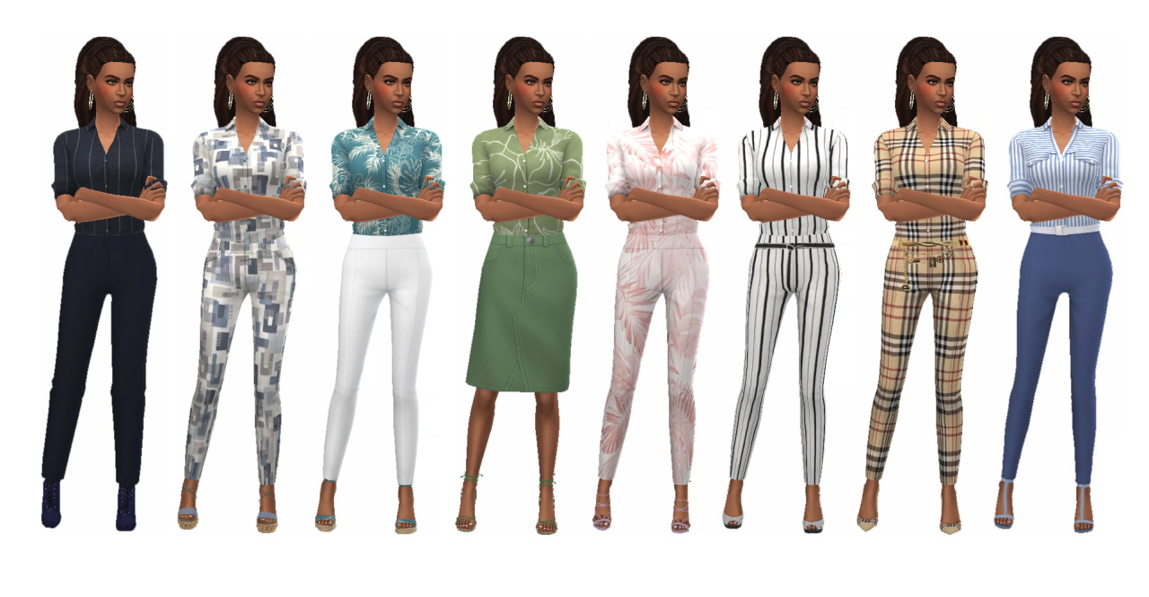 BUTTONED SHIRT EP01 at Sims4Sue » Sims 4 Updates