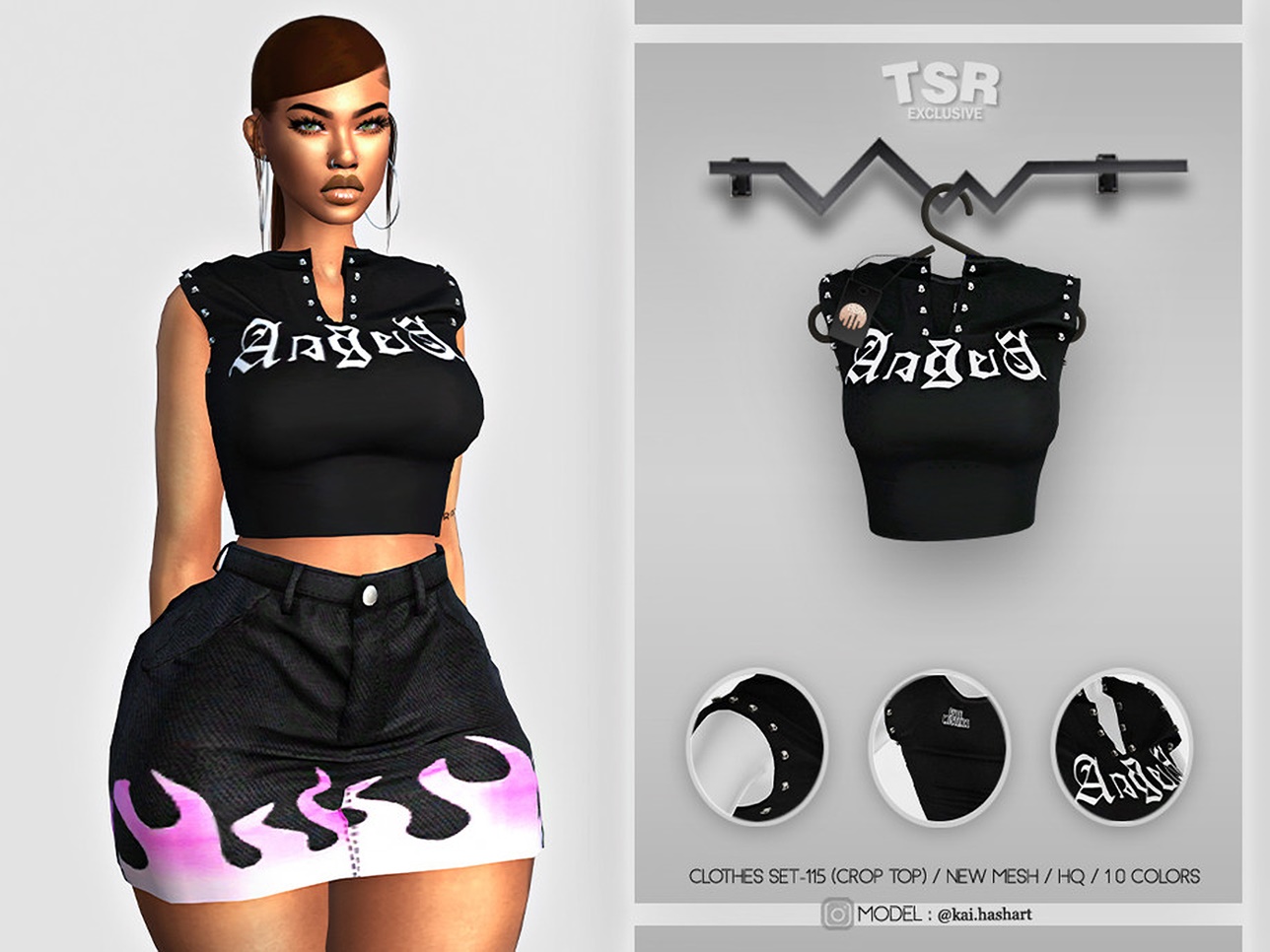 CROP TOP BD429 by busra-tr at TSR » Sims 4 Updates