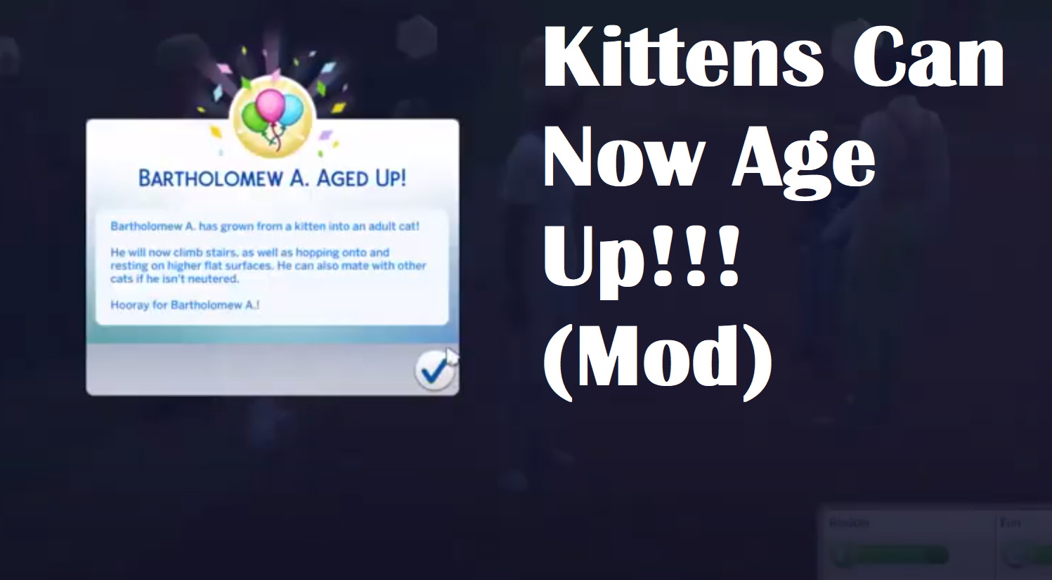 Cats Can Now Age Up! by letitgo1776 at Mod The Sims 4 » Sims 4 Updates