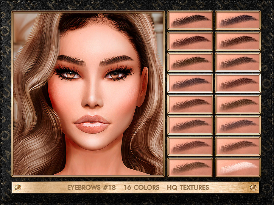 EYEBROWS #18 by JUL_HAOS at TSR » Sims 4 Updates