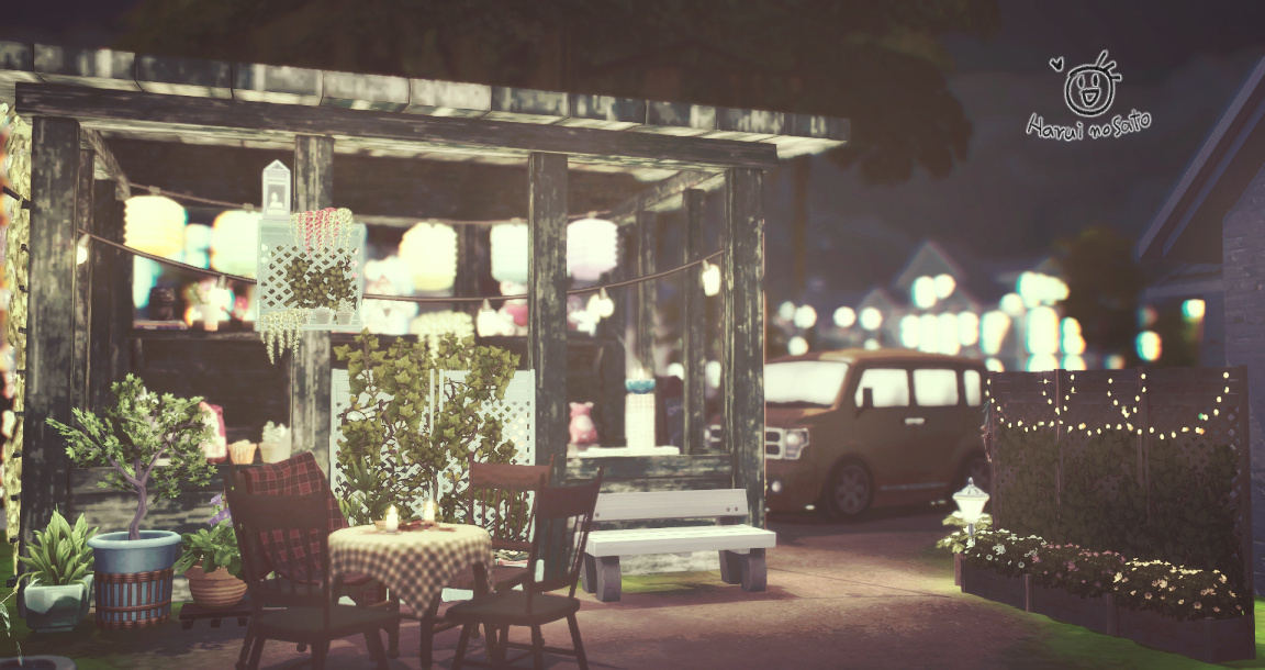 Pergola & Trellis Set at Haruinosato’s CC » Sims 4 Updates