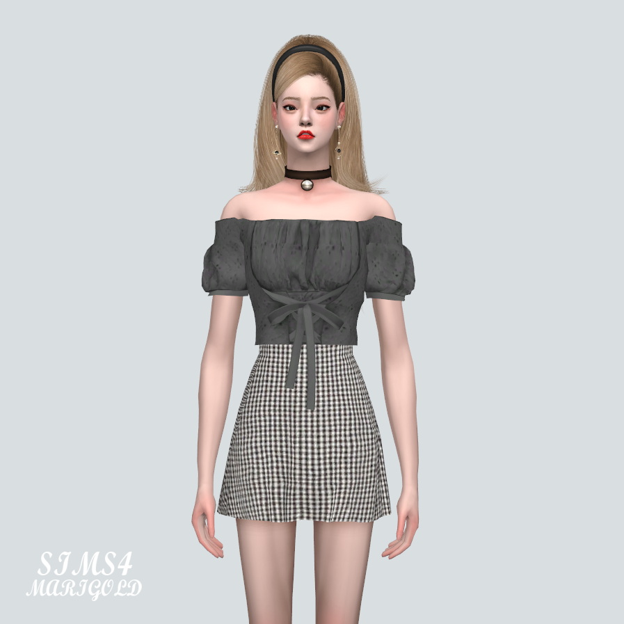 Ribbon Blouse BT 2 at Marigold » Sims 4 Updates
