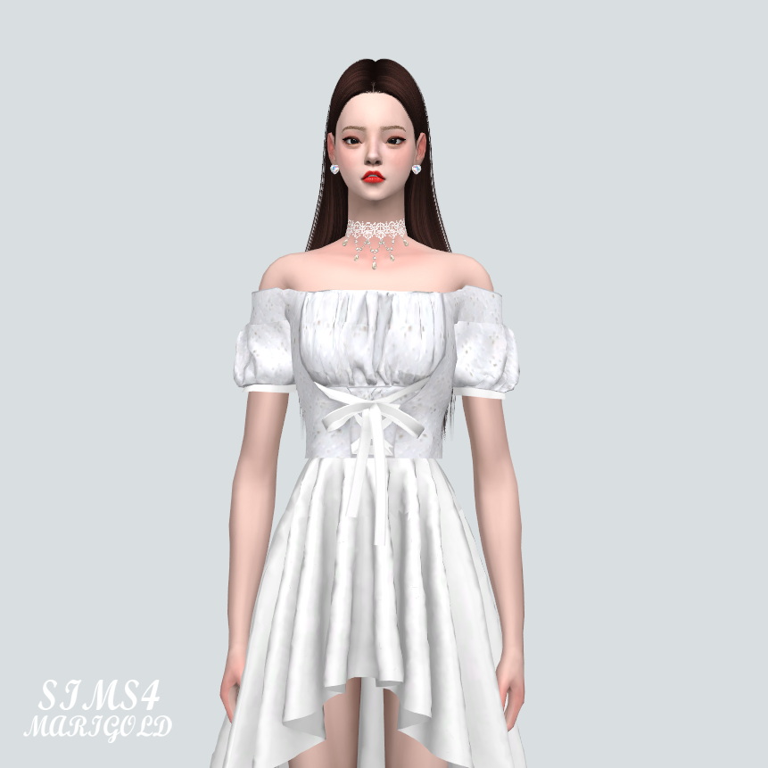 Ribbon Blouse BT 2 at Marigold » Sims 4 Updates
